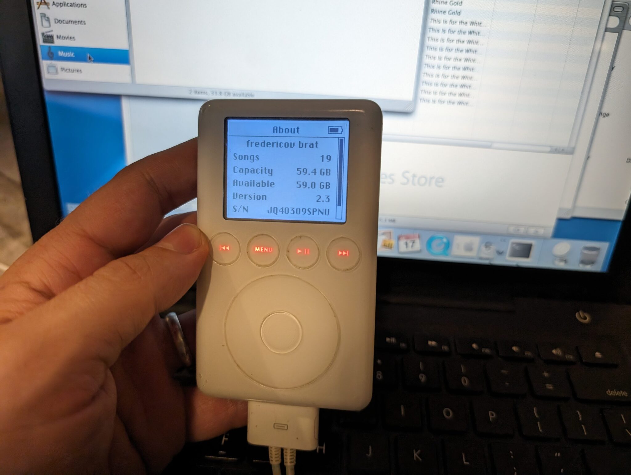 Flash modding a third gen iPod in 2024